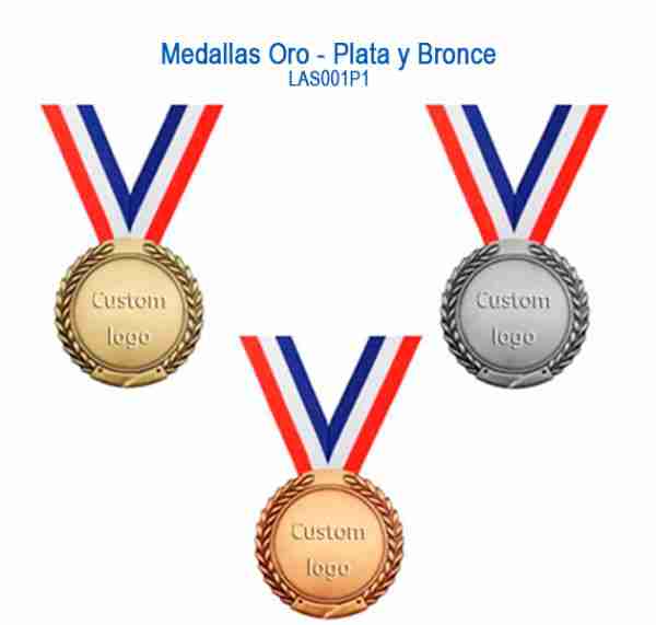 Medallas oro – plata y bronce – Publimarkca Artículos Promocionales